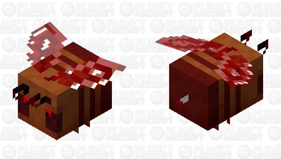 Blood Bee (bee) Minecraft Mob Skin