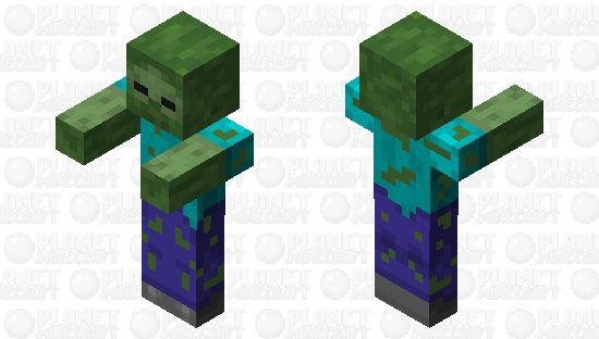 Ripped Zombie Clothes (JAVA) Minecraft Mob Skin