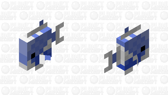 Blue Tropical Fish Minecraft Mob Skin