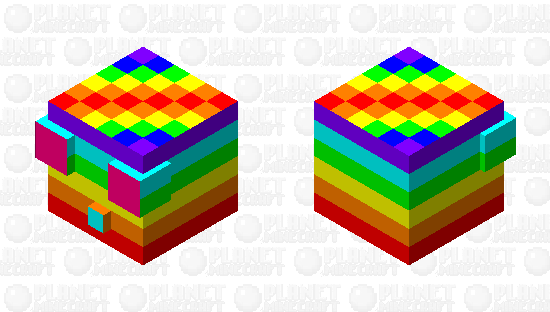 rainbow slime Minecraft Mob Skin