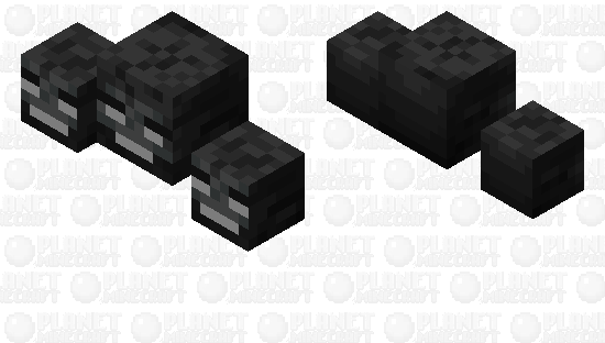 Floating Heads of The Wither Minecraft Mob Skin