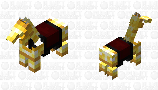 8x8 Horse Armor Gold Minecraft Mob Skin