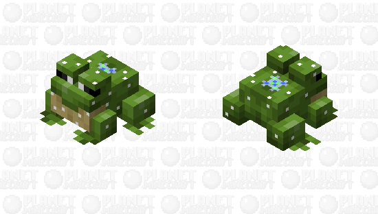 Glam Frog Minecraft Mob Skin