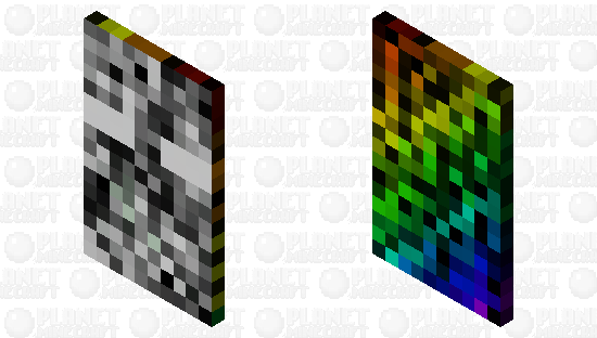 Void Eyes Cape (Static Rainbow) Minecraft Mob Skin