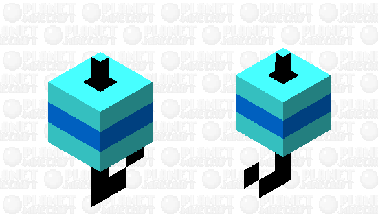 blue fishing bobble Minecraft Mob Skin