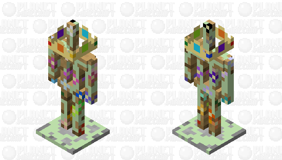 Flower armor stand with flowers and vines Minecraft Mob Skin