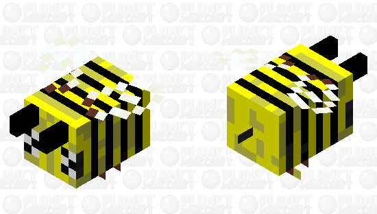 realistic bee Minecraft Mob Skin