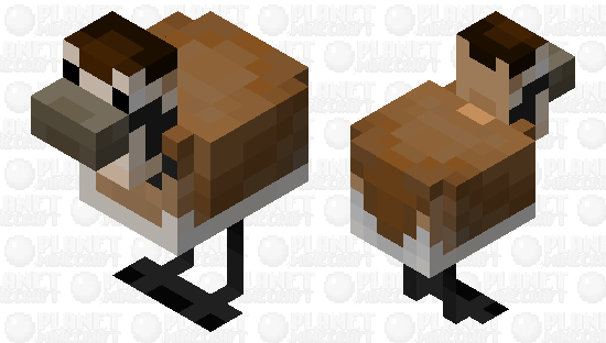Horned Lark Minecraft Mob Skin