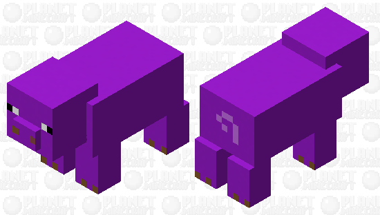 purple pig Minecraft Mob Skin