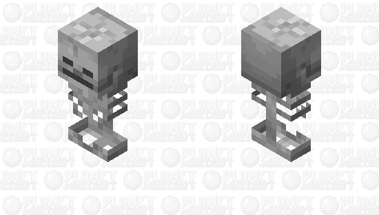 Flying Skeleton Without Arms And Legs Minecraft Mob Skin