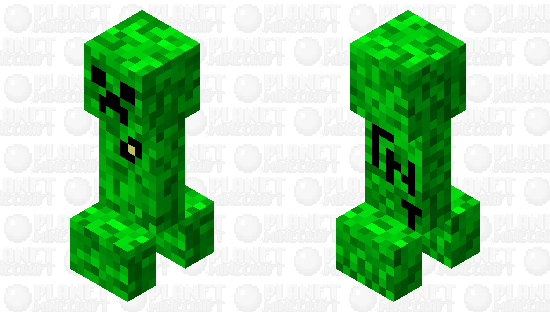 the creeper's message Minecraft Mob Skin