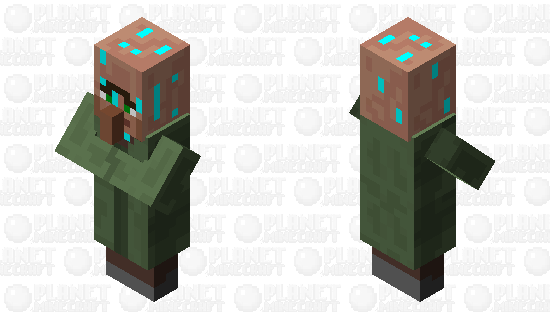 Worried Villager For Illagers Minecraft Mob Skin