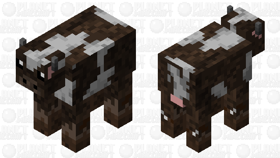 Cuteee muddy coww 🐄🐮 Minecraft Mob Skin