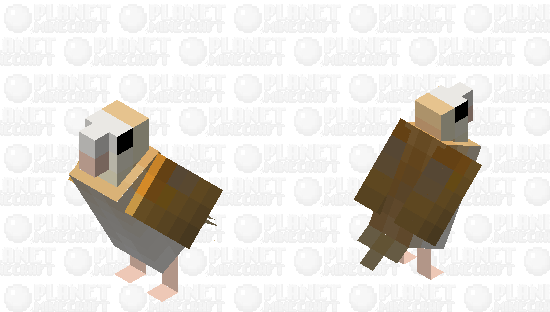 Barn owl Minecraft Mob Skin