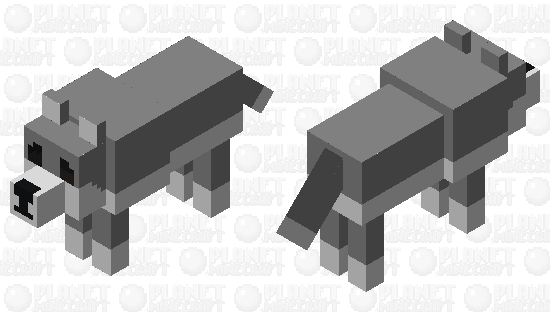Wolf 4 Minecraft Mob Skin