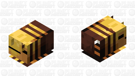 DERPY BEE Minecraft Mob Skin