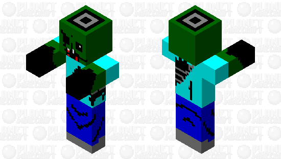 Shattered Glamrock Zomb (FNAMC SB) Minecraft Mob Skin