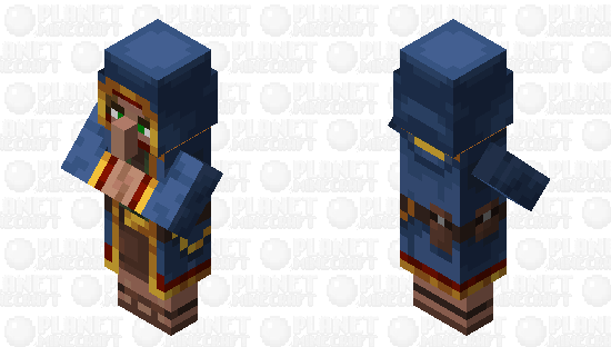 Female Wandering Trader by Allire_7893 / Malefica1 Minecraft Mob Skin