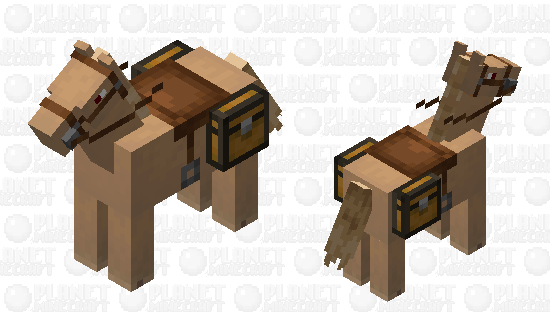 The lost overworld: The donkey/mule/horse Minecraft Mob Skin