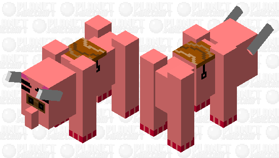 Hog Rider Ravager Minecraft Mob Skin