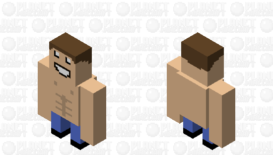 Body Builder Warden Minecraft Mob Skin