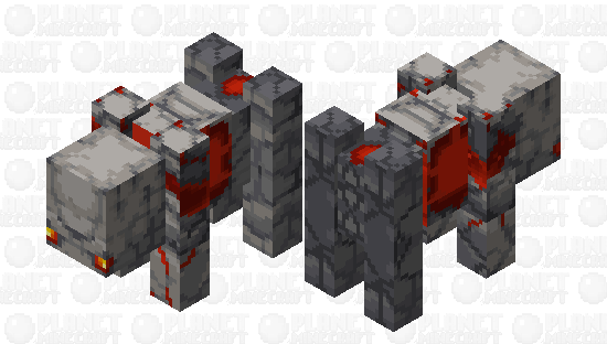 (Cursed) Redstone golem Ravager Minecraft Mob Skin