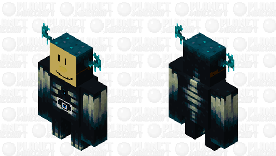 warden face of roblox Minecraft Mob Skin