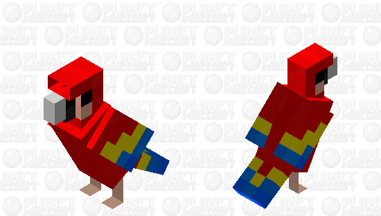 Scarlet Macaw but better Minecraft Mob Skin