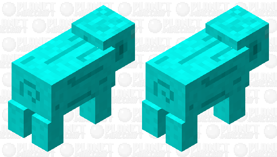 Turquoise Variation Pig Minecraft Mob Skin
