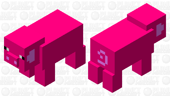 Pink Pig Minecraft Mob Skin