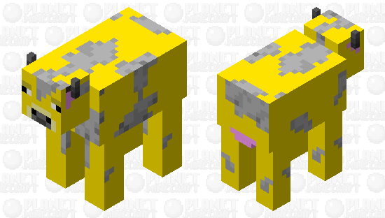 Yellow Cow (Fixed) Minecraft Mob Skin