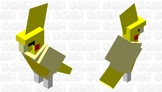 Pikachu(my friend's cockatiel) Minecraft Mob Skin
