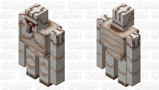 Iron Golem (remade)(little change) Credit by Xillager Minecraft Mob Skin
