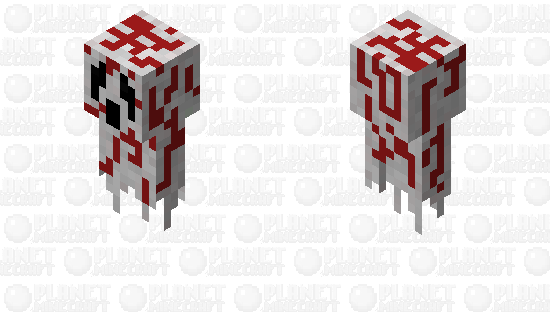 creepy ghost creeper Minecraft Mob Skin