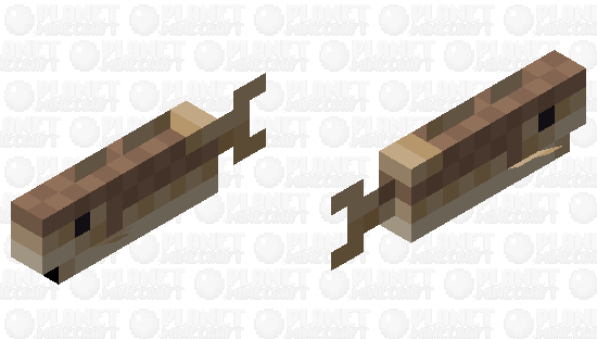 Screaming Cod Minecraft Mob Skin