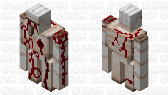 Distorted Blood Vain Golem Minecraft Mob Skin