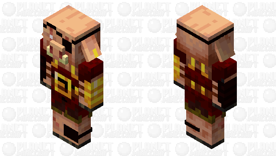 Elite piglin Minecraft Mob Skin