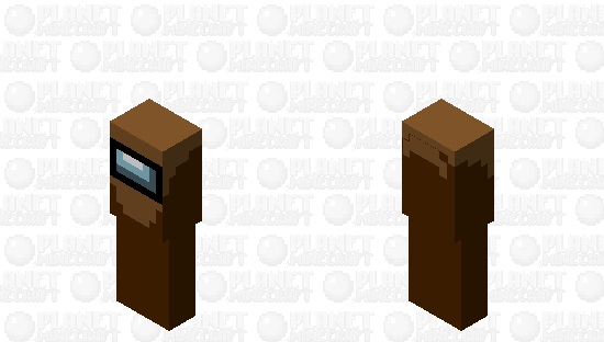 Brown Amogus Minecraft Mob Skin