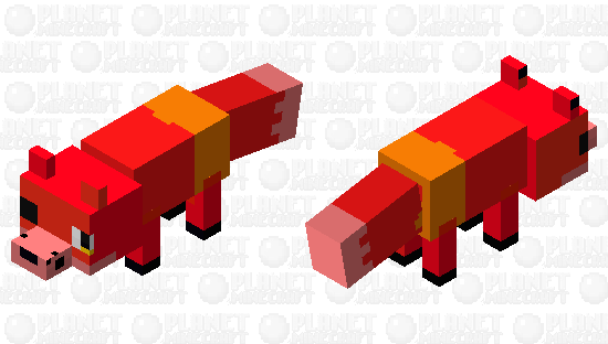 foxy the fox Minecraft Mob Skin
