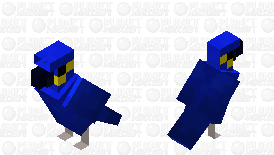 Hyacinth Macaw but better Minecraft Mob Skin