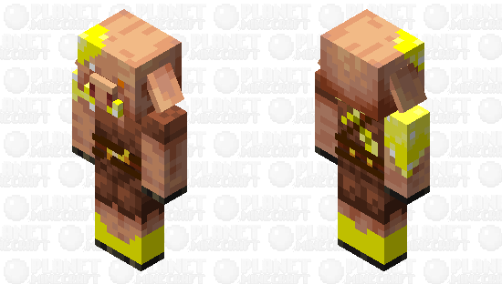 Golden piglin Minecraft Mob Skin