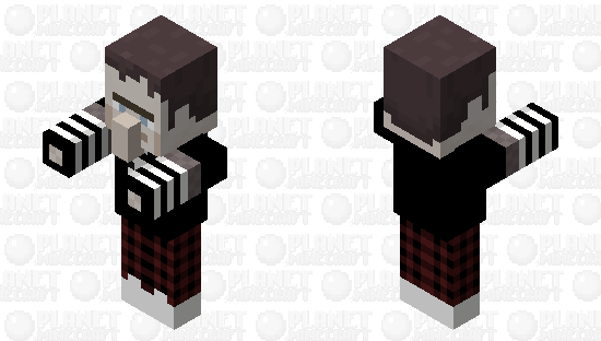 Goth Villager (Version 2) Minecraft Mob Skin