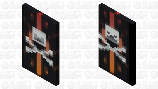 Fire Skull Cape (Lime Client) Minecraft Mob Skin