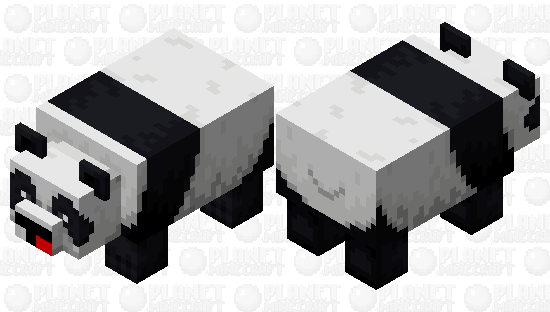 Derpy Panda Minecraft Mob Skin