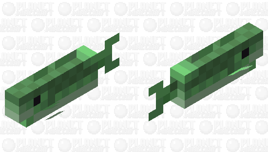 green cod Minecraft Mob Skin