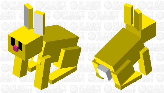 Yellow bunny Minecraft Mob Skin