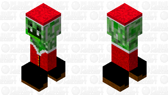 Christmas Creeper Minecraft Mob Skin