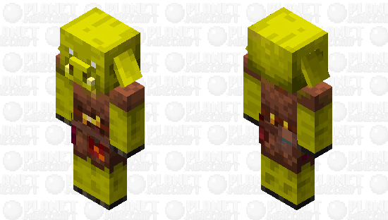 yellow piglin Minecraft Mob Skin