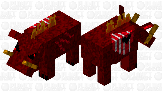 hoglin nether Minecraft Mob Skin