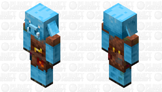 blue piglin Minecraft Mob Skin